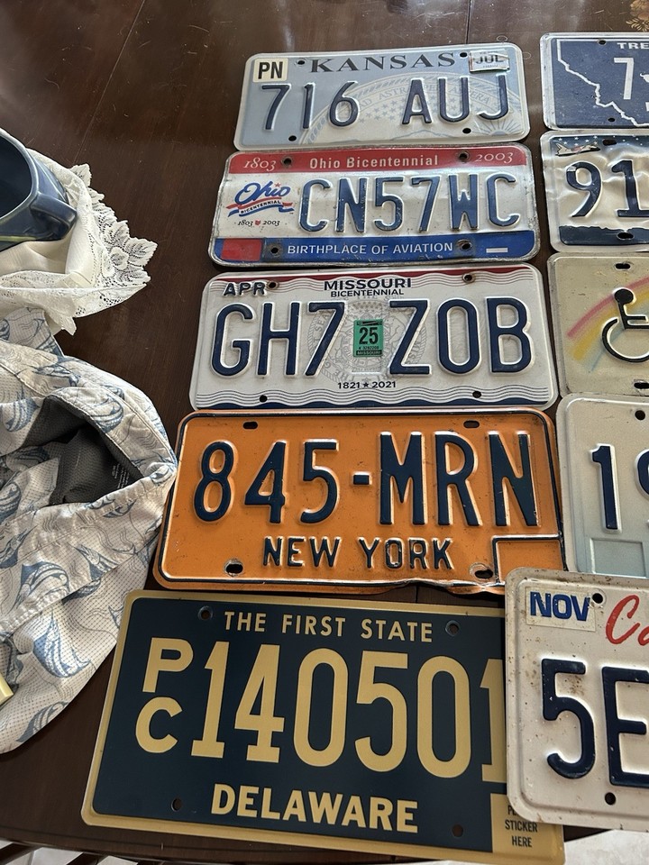 10 license plate lot for collecting or decorating Lot 61 | eBay