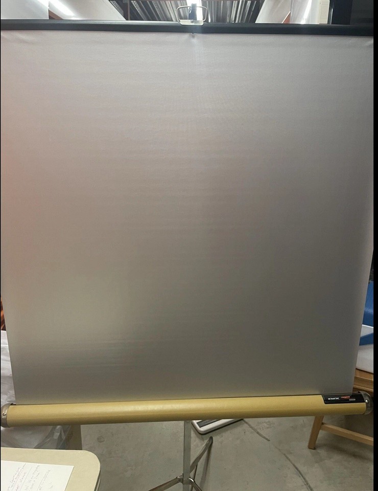 Vintage KNOX REGENT Lenticular Tripod Projection Screen ~ 40x40” / 83 ...