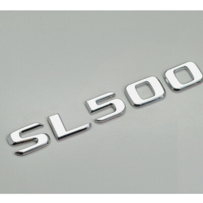 Für Mercedes Benz SL500 Schriftzug Embleme Aufkleber Logo Badge Auto ...
