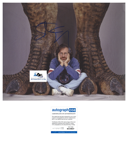 DIRECTOR STEVEN SPIELBERG AUTOGRAPH SIGNED 11X14 JURRASIC PARK ACOA | eBay