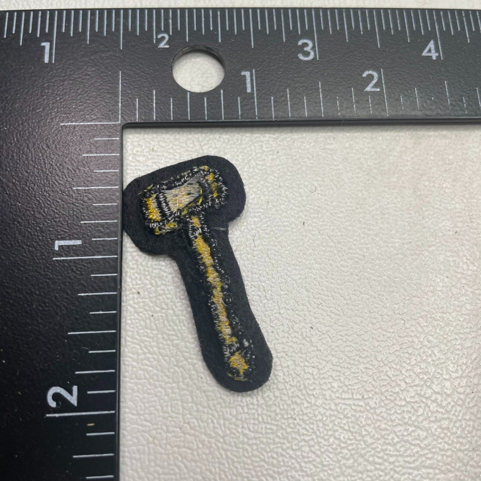 GOLD YELLOW-ISH & BLACK VARSITY LETTER JACKET HAMMER DEBATE FORENSICS ...