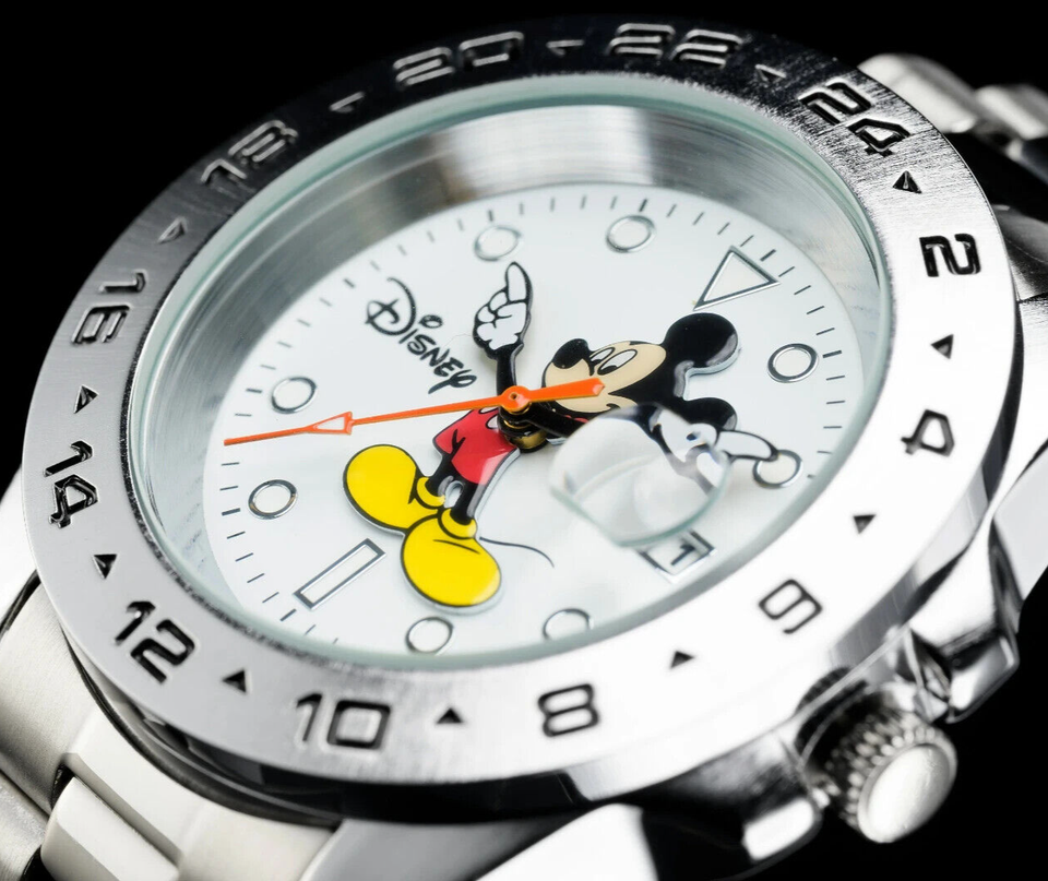 Another Heaven Disney Mickey ROLEX Watch Explorer2 Vintage model White ...