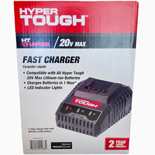 Hyper Tough 20V Max Lithium Ion Fast Charger - With Quick 1 Hour ...