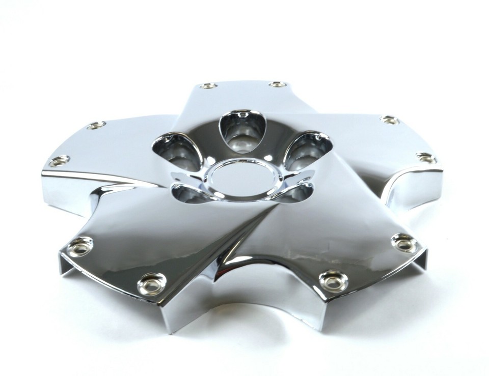 SET of 4 NEW CHROME 18" Twist Wheel Hub Center Caps for 2002-2007 LEXUS ...