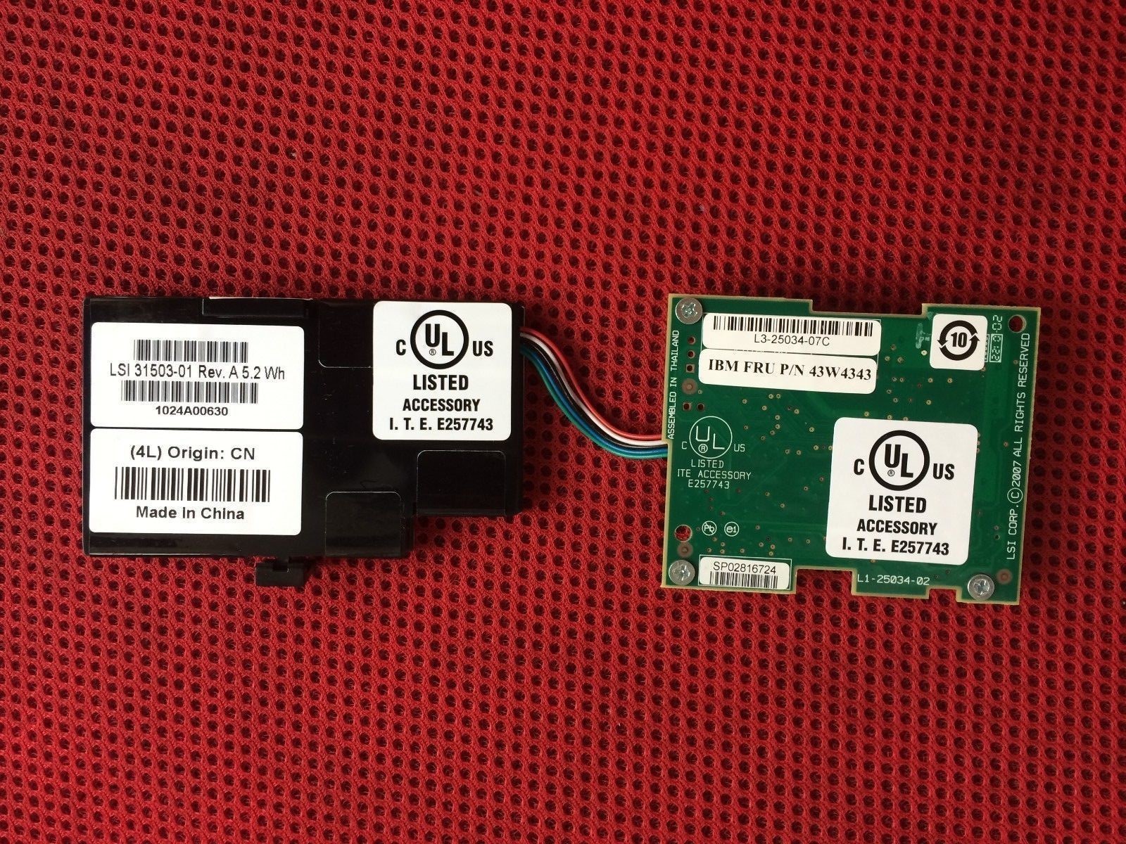 LSI00161 BBU07 Battery FoR 8880EM2/9260-4i/8i/9261-4i/8i/9280-8e/3Ware ...