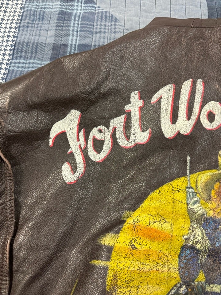 VTG 70s WWII Leather Flight Bomber “Flying Tigers” Pin Up American Girl ...