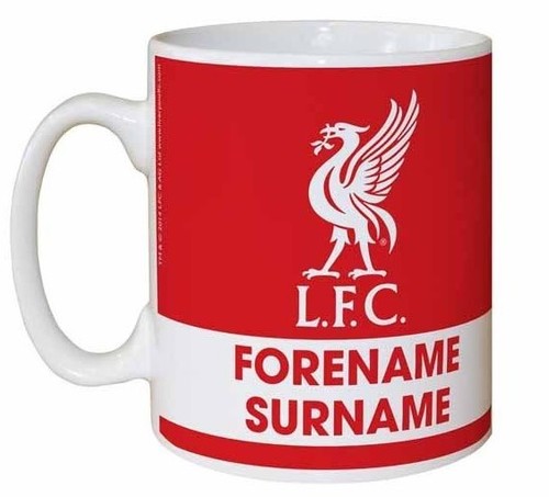 Personalised Liverpool Mug. Cup. Official LFC Merchandise. Reds Fan ...