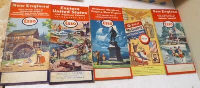 1960S ESSO 5 GAS STATION MAPS GREAT GRAPHICS | eBay