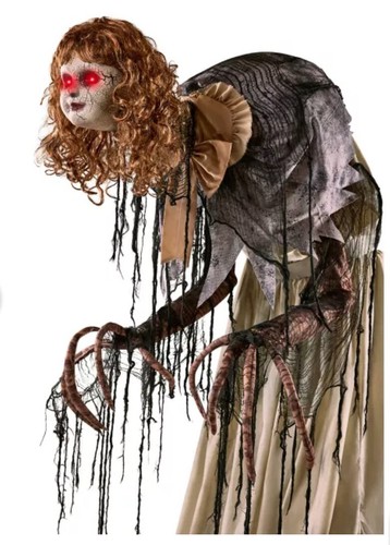 Spirit Halloween 7 Ft Darling Dolly Animatronic Witch Animated Ghoul ...