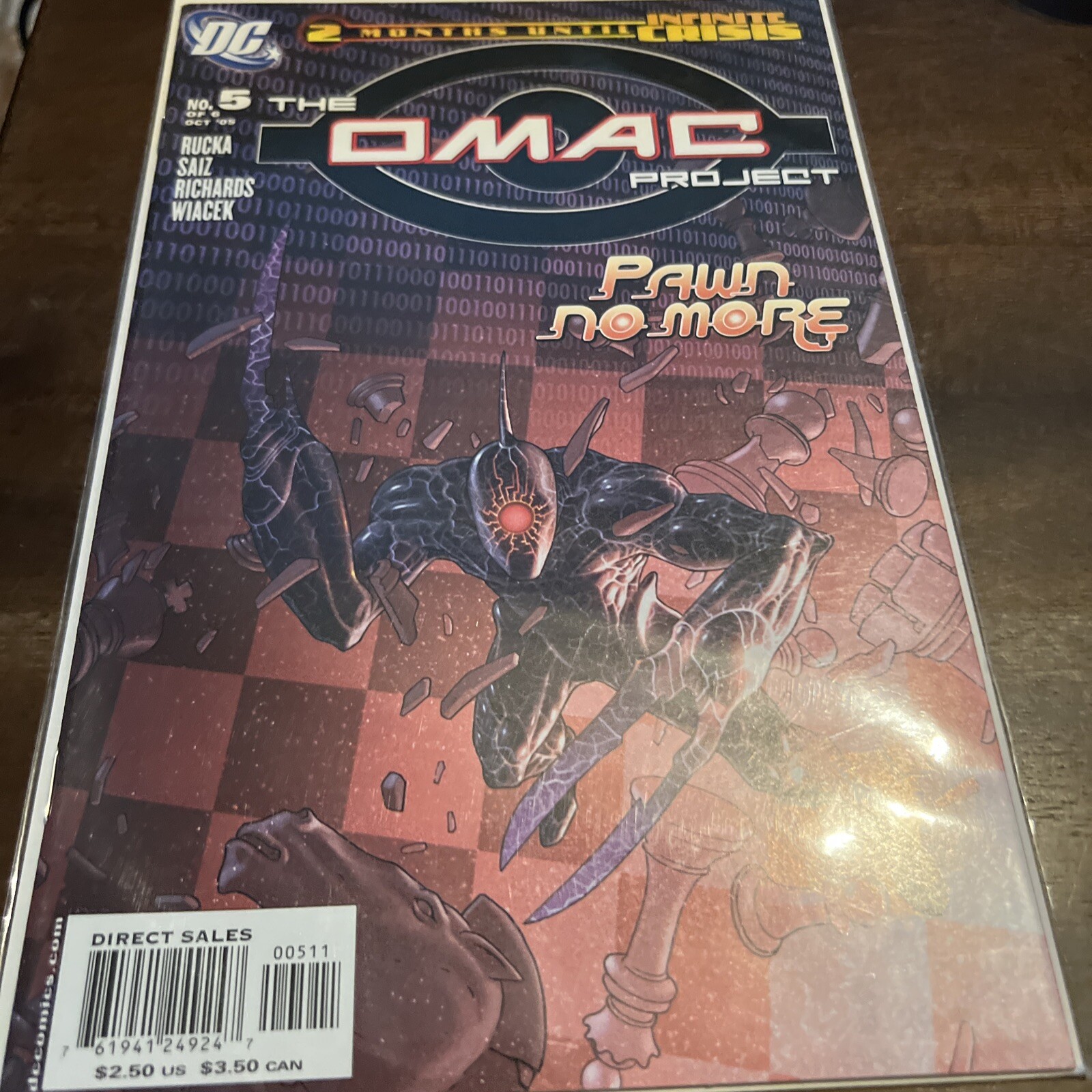 OMAC PROJECT #5 DC COMIC 2005 COUNTDOWN TO INFINITE CRISIS *WE COMBINE ...