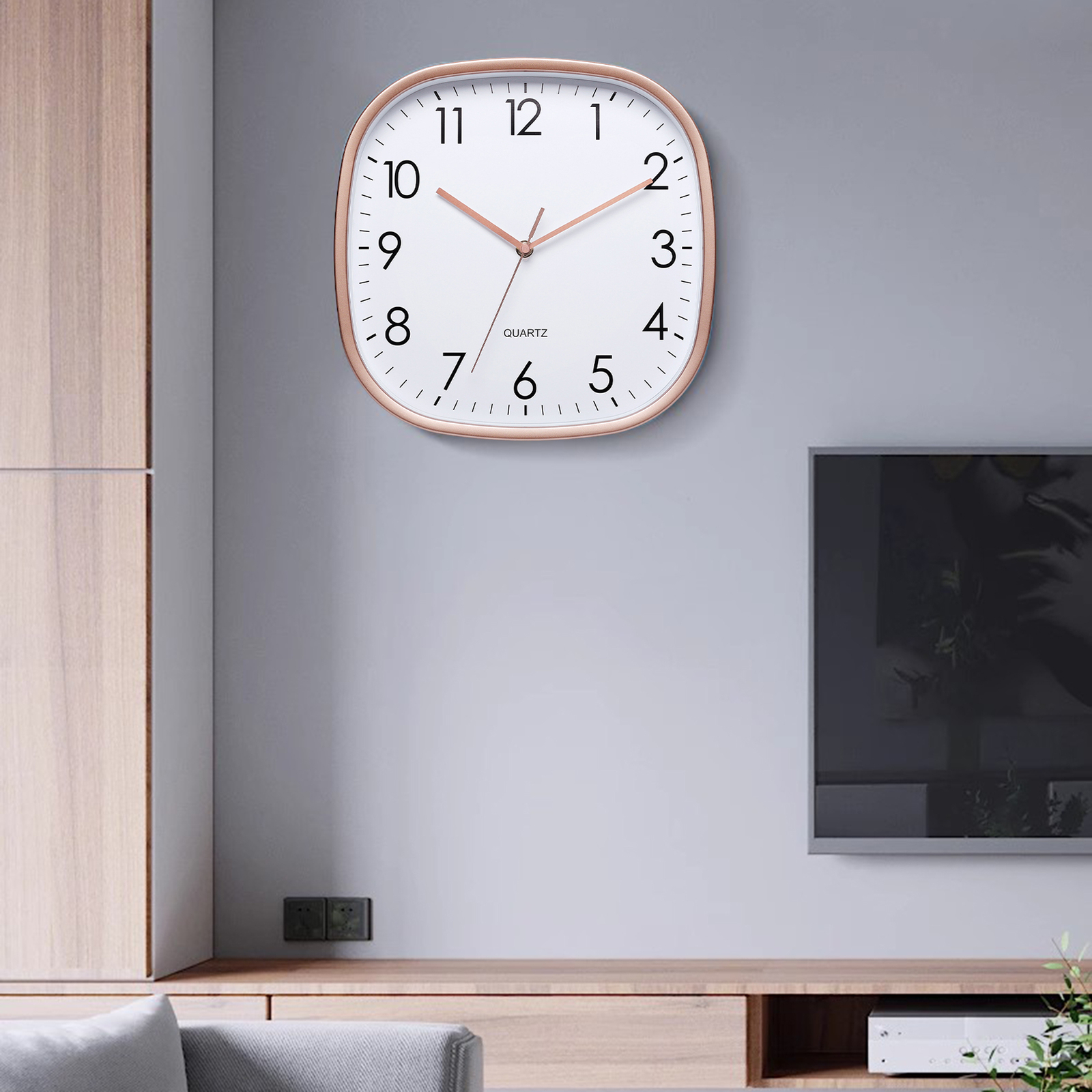Lightweight Wall Clock Precise Timing High Accuracy Square Shape with ...