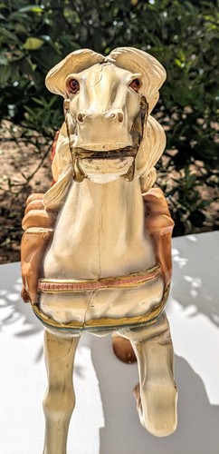 Vintage Carousel Horse 18" TALL X 19" LONG-Heraldic Style-Sea Shell ...