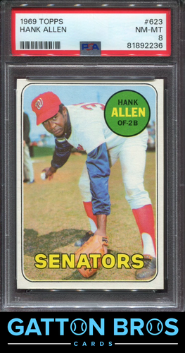 1969 Topps Hank Allen #623 PSA 8 NM-MT | eBay