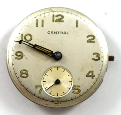 Vintage Central Watch Co 17J 25.95mm Wrist Watch Movement lot.ri | eBay