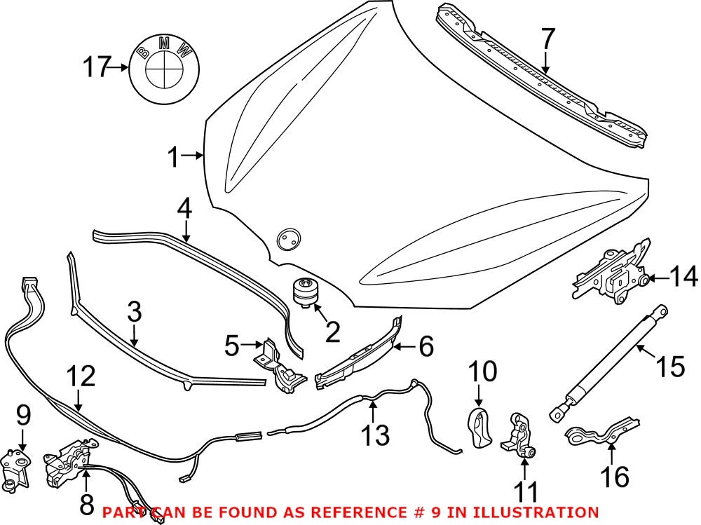 Genuine OEM Hood Safety Catch for BMW 51237435104 | eBay