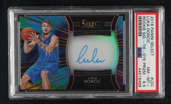 2018-19 Panini Select - Rookie Signatures Tie-Dye Prizm #RS-LDC Luka ...