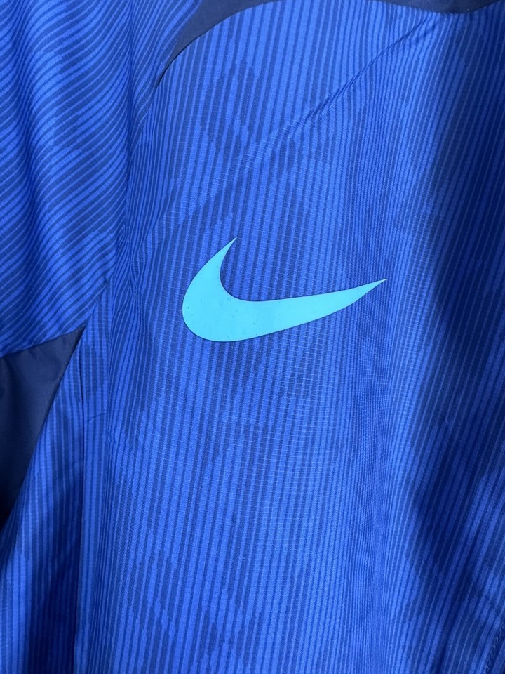 Nike England AWF Pre-Match Full Zip Soccer Jacket Blue DN1077-480 Men's ...