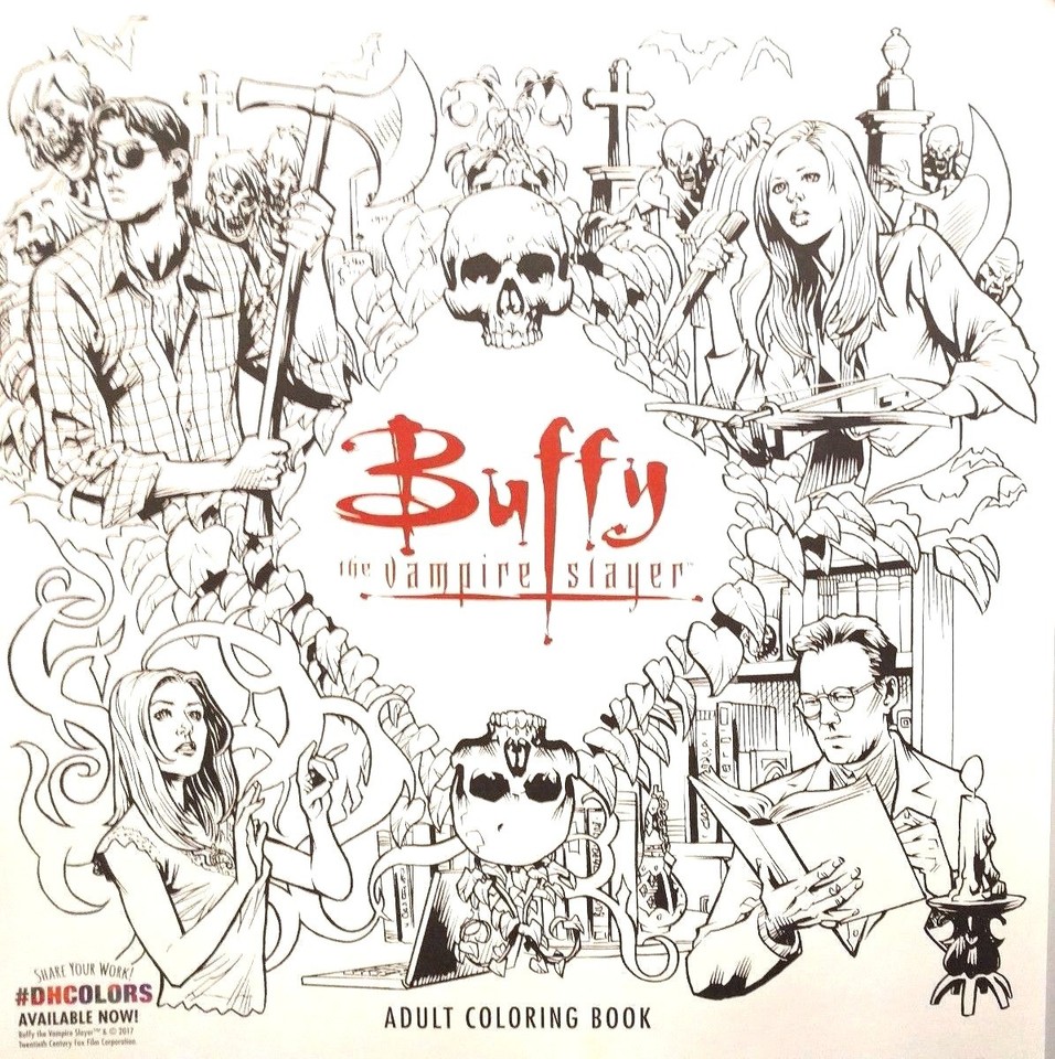 RARE MINI PROMO POSTER Buffy the Vampire Slayer Adult Coloring Comic ...
