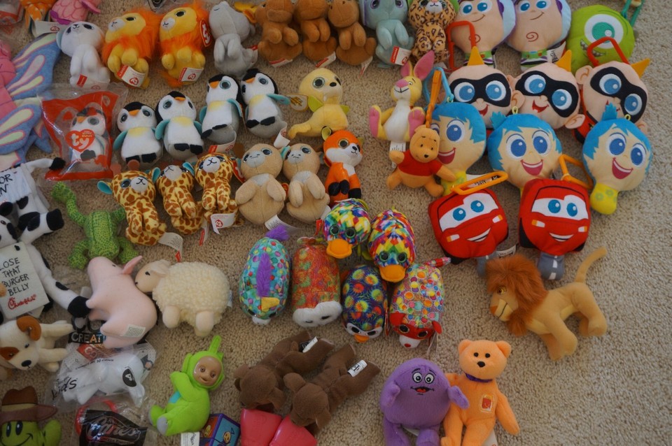 U Pick PLUSH McDonalds HAPPY MEAL Mini Stuffed Animal Ty Teenie Beanie ...