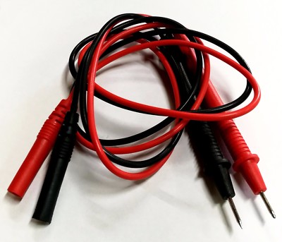 2 SETS OF HIGH QUALITY MULTIMETER MULTI METRE TEST LEAD PROBES 93.5MM ...