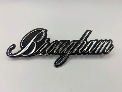 OEM "Brougham" Dodge Chrysler Script Emblem 3633535 | eBay