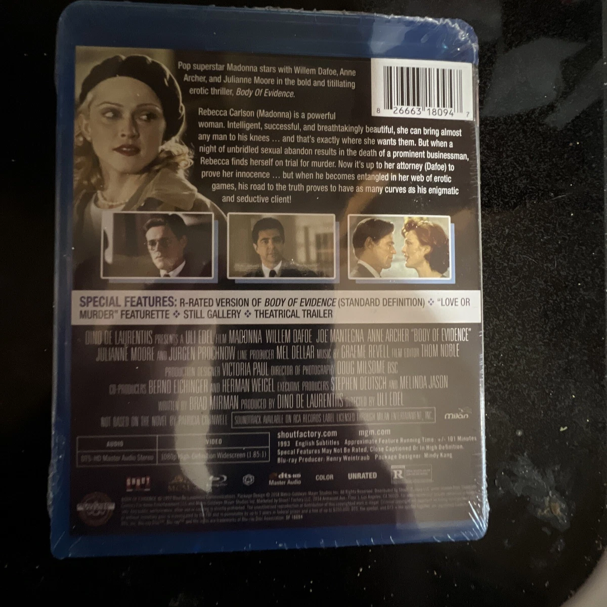 Body Of Evidence Blu Ray