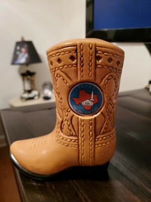 Texas cowboy boot bank | eBay