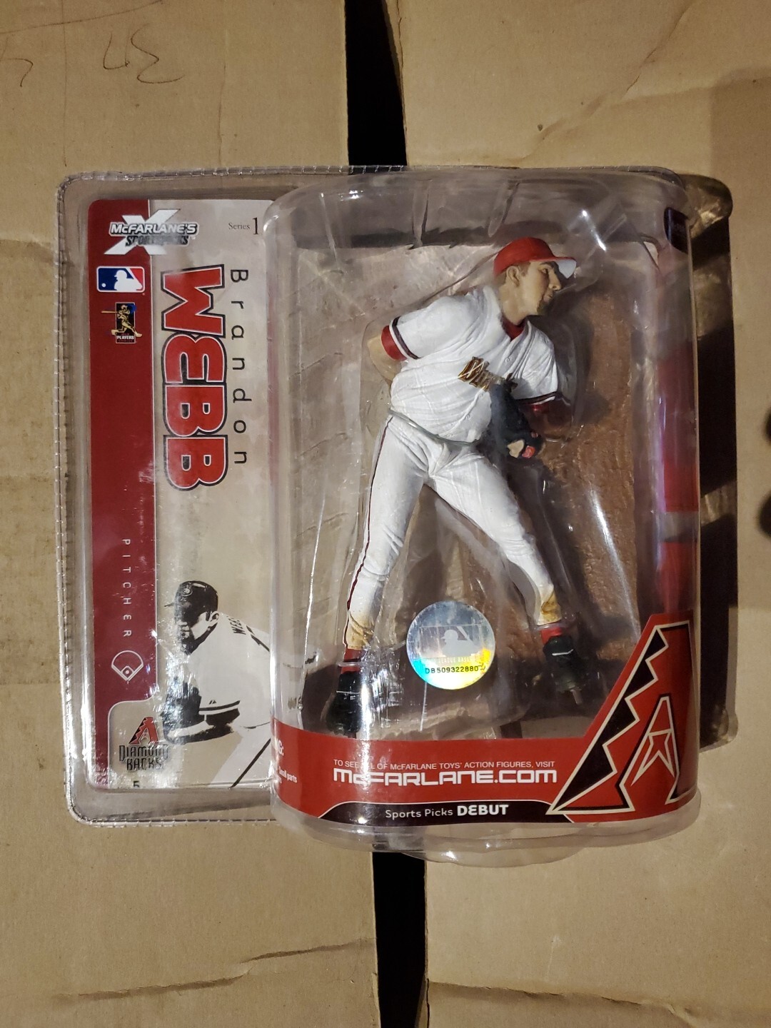 Brandon Webb AZ Diamondbacks McFarlane Toys Series 18 Baseball Action ...