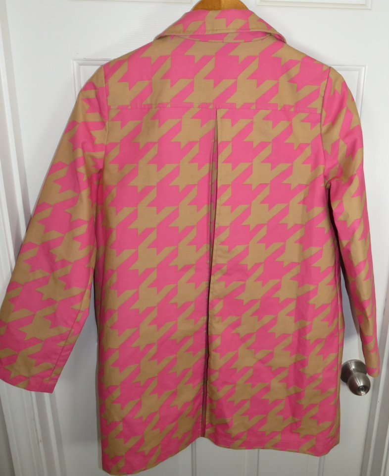 Isaac Mizrahi x Target Pink Tan Houndstooth Trench 20th Anniversary ...