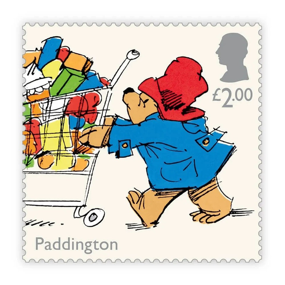 GB 2023 Stamps MNH Paddington 1st Class Sheet Block Unfranked OFF Paper ...