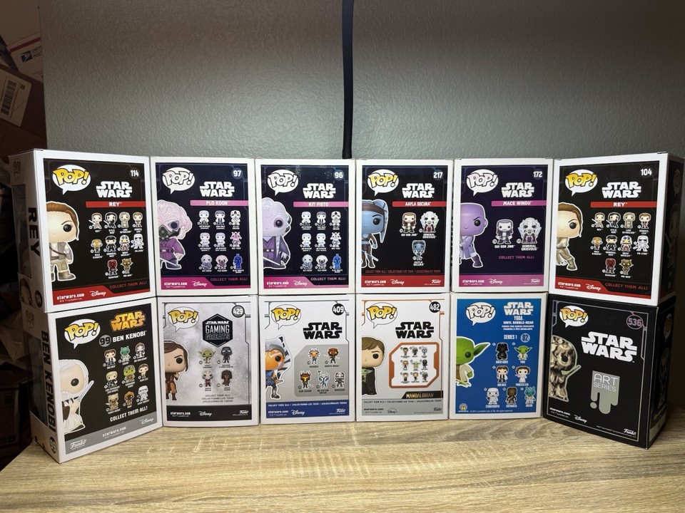 Lot Of 12 Star Wars Funk Pops-Jedi Bundle | eBay
