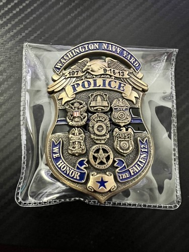REPLICA Washington Navy Yard Police Honor The Fallen Badge | eBay