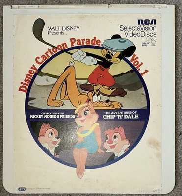 CED Video Disc Disney Cartoon Parade Vol. 1 SelectaVision Laserdisc RCA ...