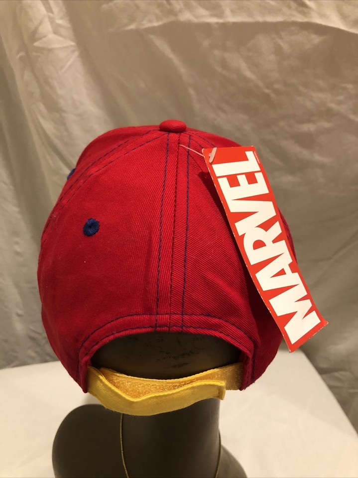 Ball Cap ABG Accessories Kids Captain Marvel Hat Red Yellow Blue OSFM ...