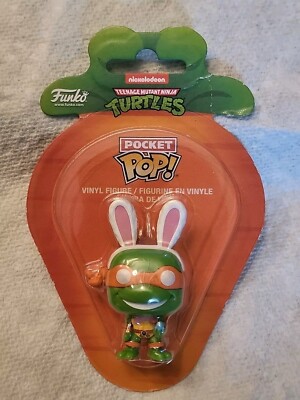 TMNT Michelangelo Easter Bunny Funko Pocket Pop! Teenage Mutant Ninja ...