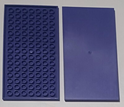 Lego Tile 8x16 With Bottom Tubes Dark Purple Qty 2 (90498) Super Mario ...