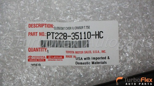 Toyota FJ Cruiser 2007-2014 Black Towing Hitch Bumper Cover PT228-35110 ...