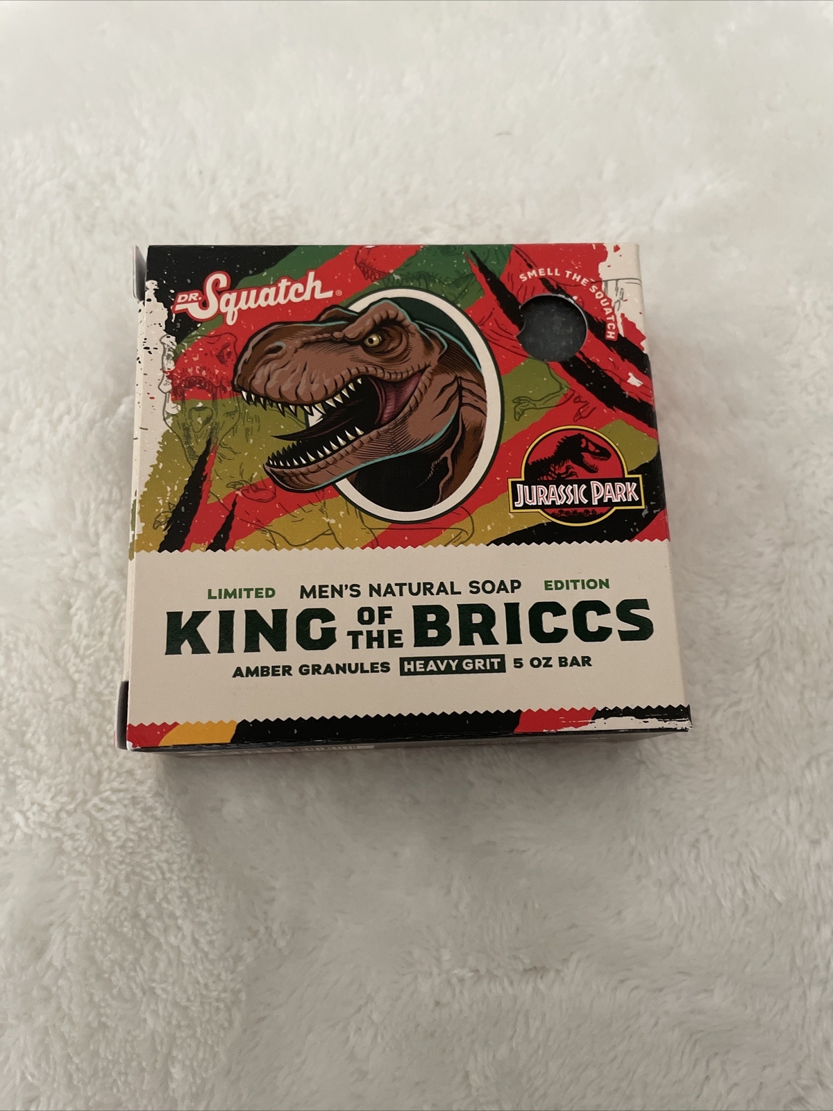 Dr. Squatch Jurassic Park KING OF THE BRICCS Soap 5oz Bar Limited ...