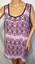 Chances R Women Plus Size 1x 2x 3x Sheer Chiffon Black Pink Swing Tank ...
