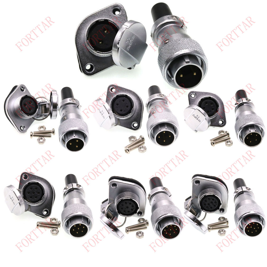 WEIPU WS16 2-10 Pin Connector, WS16 TQ + ZG Auto Plug Flange Panel ...