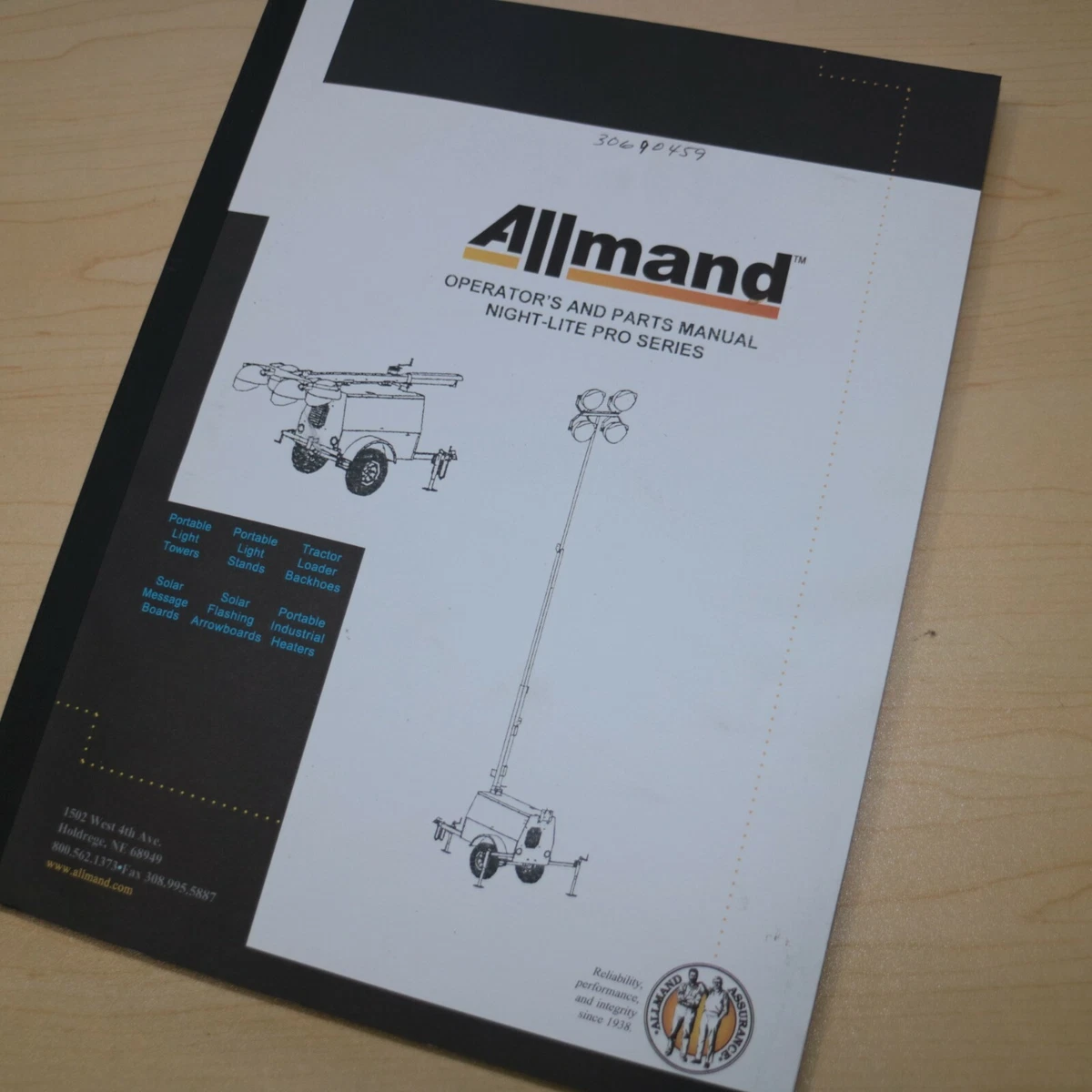 Allmand Light Tower Manual | Shelly Lighting