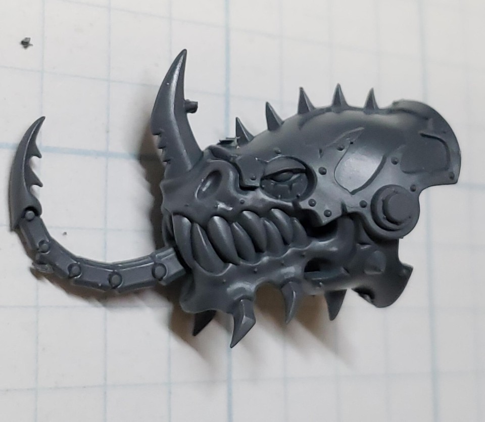 Warhammer 40k Chaos Space Marine Bits Forgefiend Daemon Jaw Head | eBay