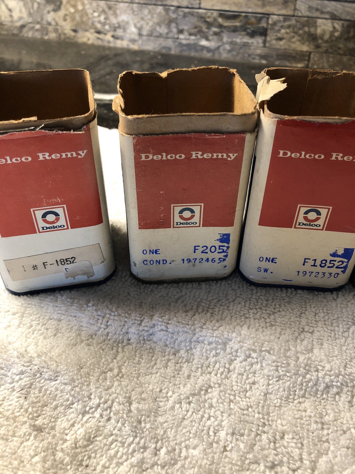 NOS New Delco Remy Parts Lot Switches Condensers Ford Lincoln Mercury ...