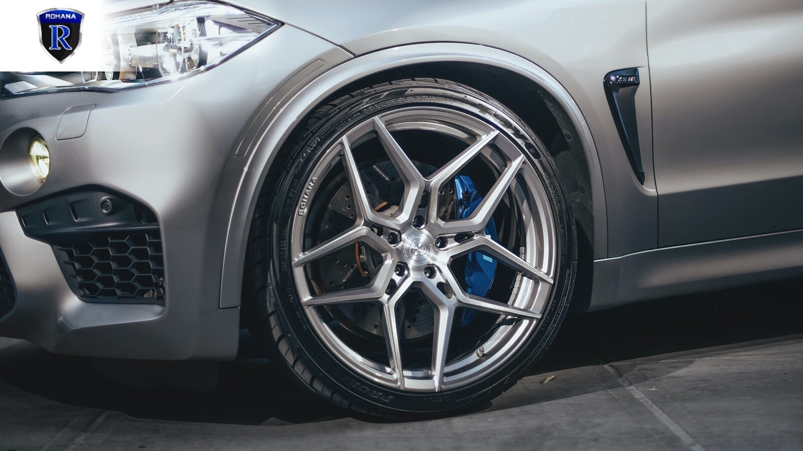 20” ROHANA RFX11 BRUSHED TITANIUM CONCAVE WHEELS FOR BMW E70 F15 X5 E71 ...