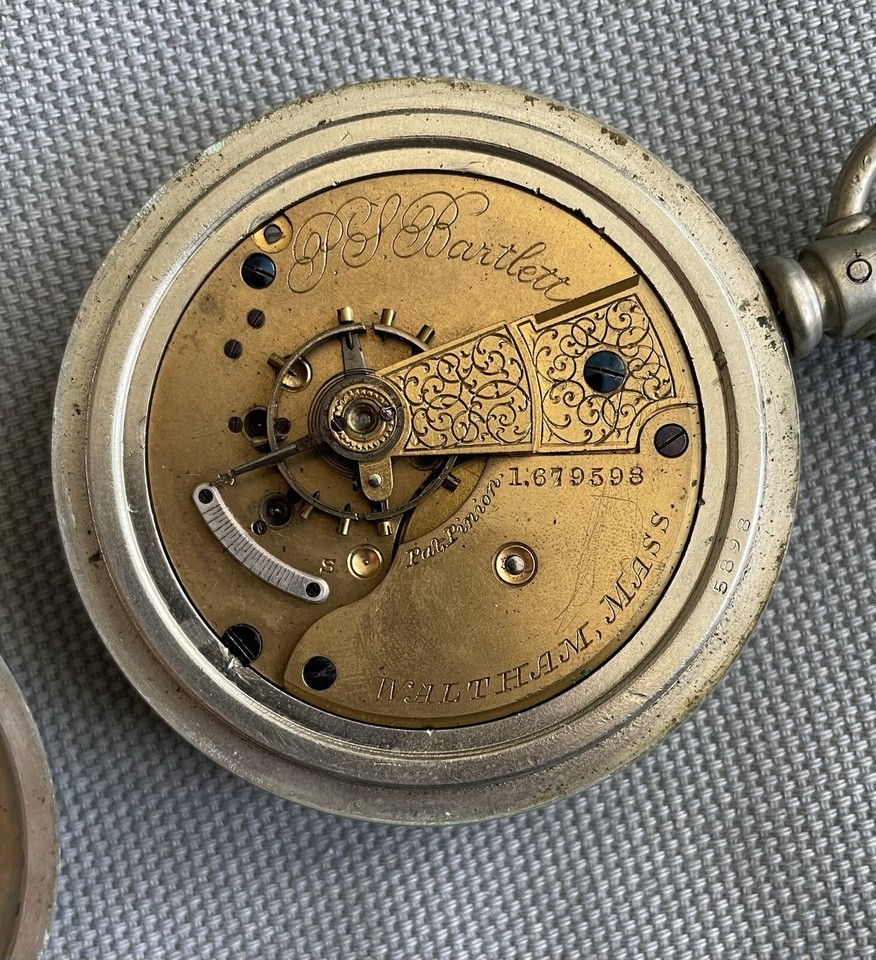Antique A.W. Co. Waltham Pocket Watch (18s, 11j) Model 1879 - Engraved ...