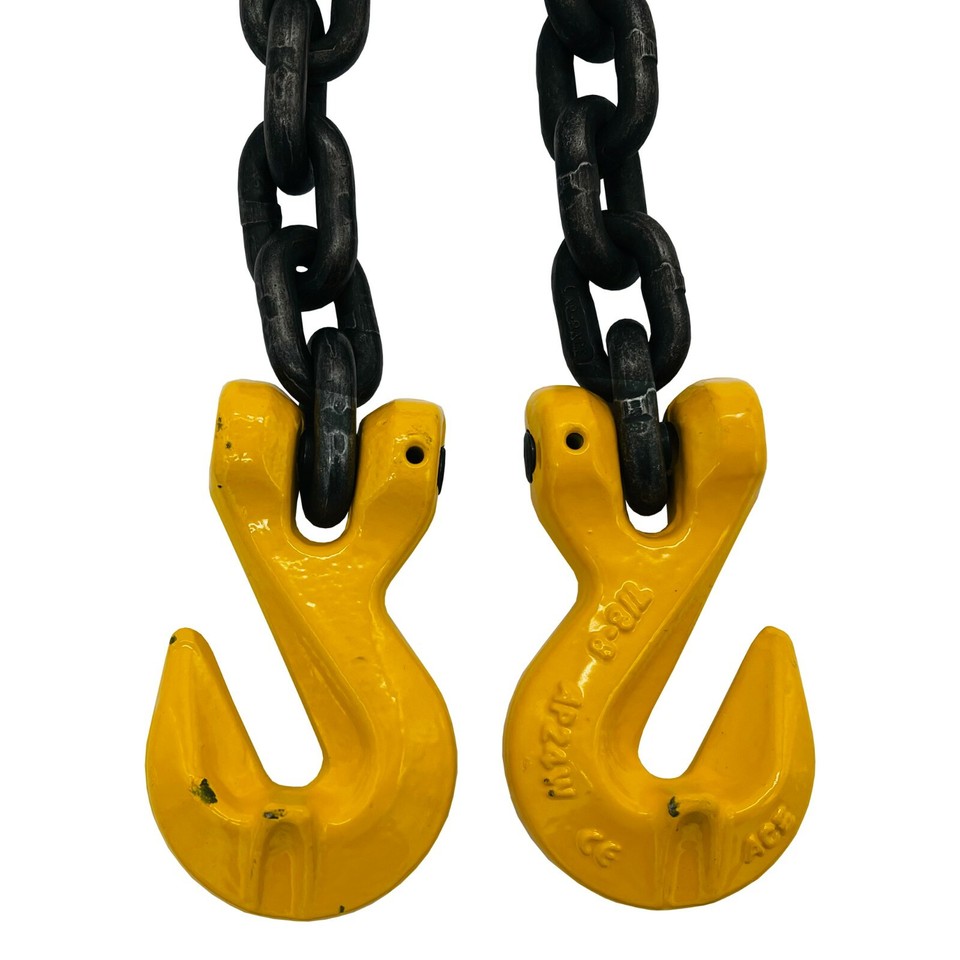 7mm x 1.5T / 6T Gr 80 Towing Recovery Chain + Grab Hooks 4 x 4 off road winching | eBay UK