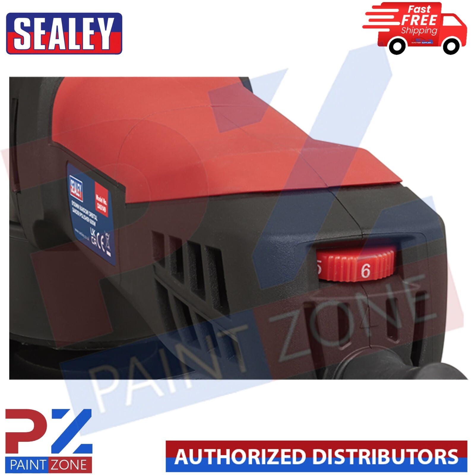 Sealey DAS149 Random Orbital Dual Action Sander 150mm 600W / 230V 12098 ...