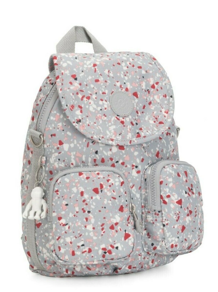 Kipling FIREFLY UP Small Backpack - Speckled RRP £87 | eBay UK