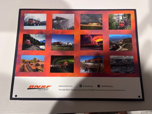 BNSF Railway 2026 Monthly Calendar 12x9 Wall Calendar | eBay