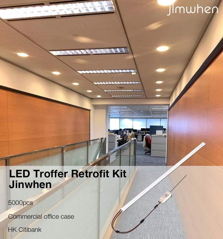 2Pack LED Retrofit Kit 2X4 FT,36W Magnetic Troffer Retrofit Kit,5000K ...